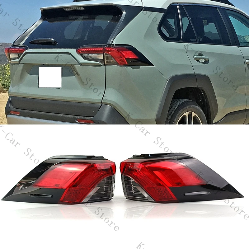For-Toyota-RAV-4-RAV4-2019-2020-2021-USA-Versione-Car-Side-Rear-Tail ...