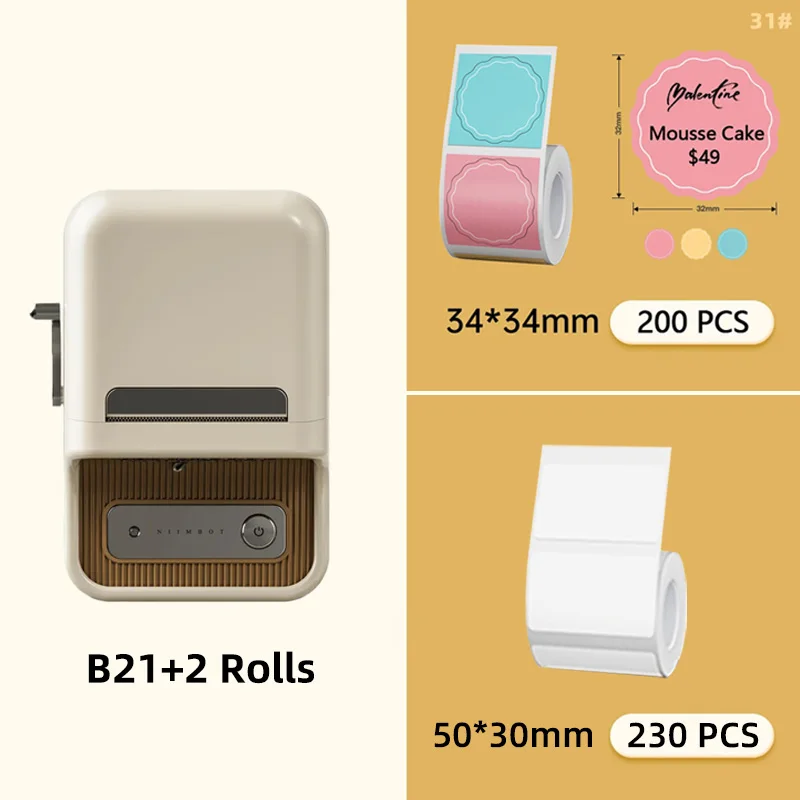 Niimbot-Mini-Portable-Thermal-Printer-Self-adhesive-Label-Printer-For-Stickers-Niimbot-B21-B1 ...