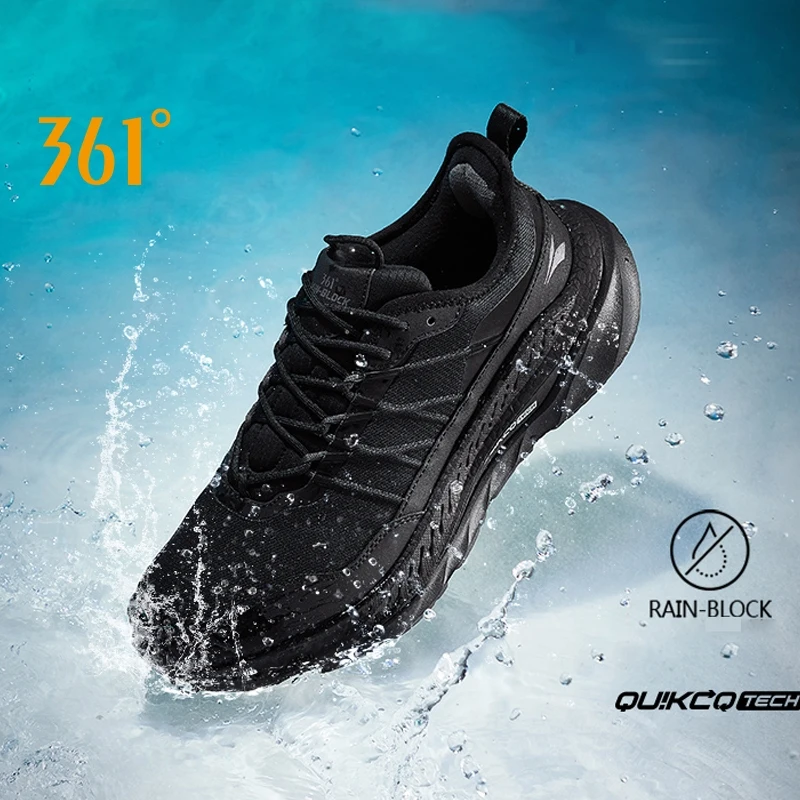 361-Degrees-Fierce-Rainblock-Men-Running-Shoes-Wear-Resistant-Shock ...