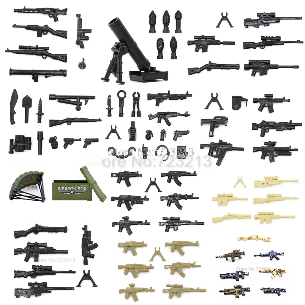 Swat Weapon Building Toy | Military Figure Set | Swat Weapon Pack ...