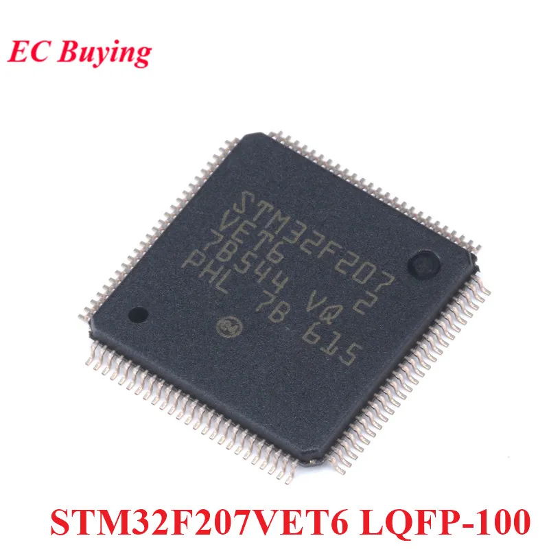 STM32F207VET6 LQFP 100 STM32 F207VET6 STM32F207 Cortex M3 32 비트 마이크로 컨트롤러 칩 IC 컨트롤러 새로운 원본 ...
