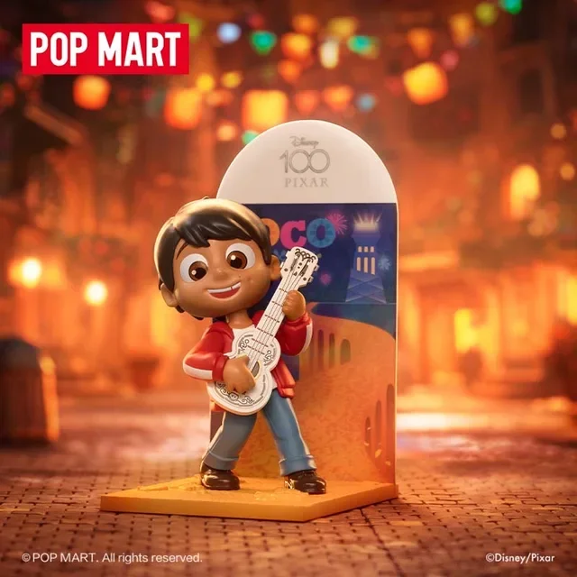 POP MART Disney 100th Anniversary Action Figures COCO TOY STORY Woody UP Carl Wall-E Turning Red ...