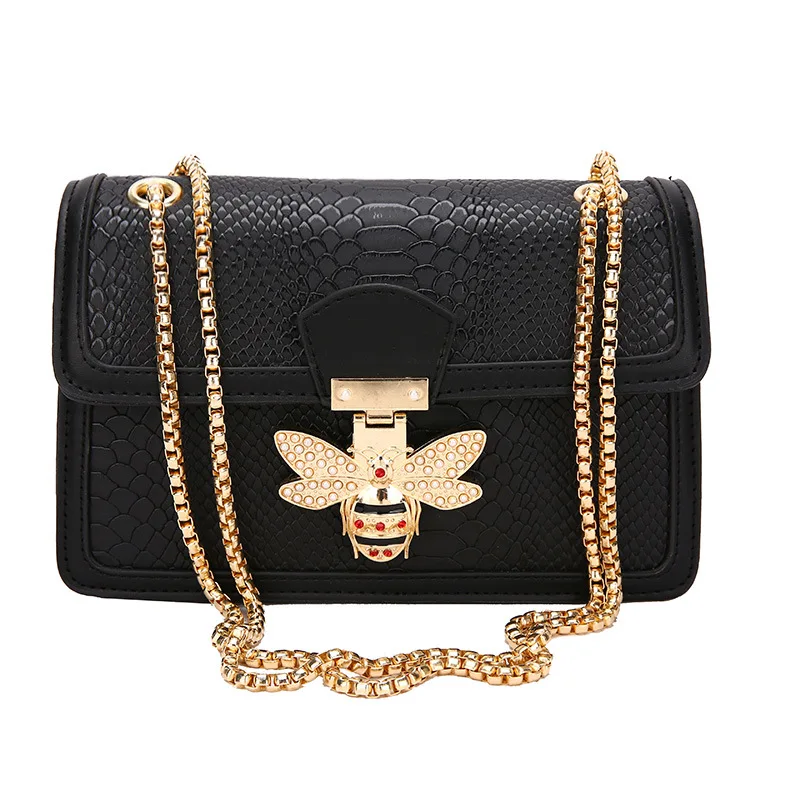 Women-Bee-Bags-Retro-Alligator-Pattern-Flap-Handbags-Luxury-Designer ...
