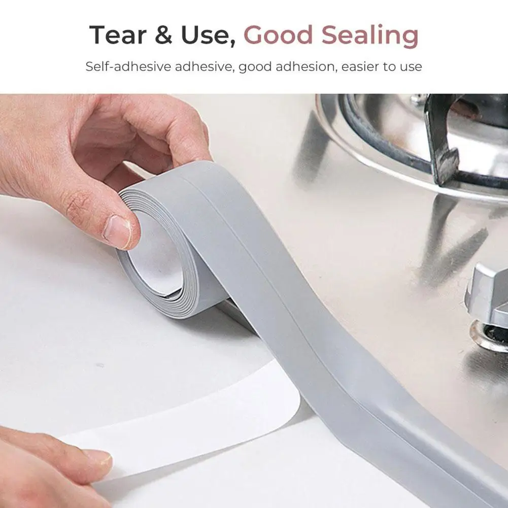 Waterproof Sealing Tape Anti-mildew Bathroom Kitchen Sticker Strip Bath ...