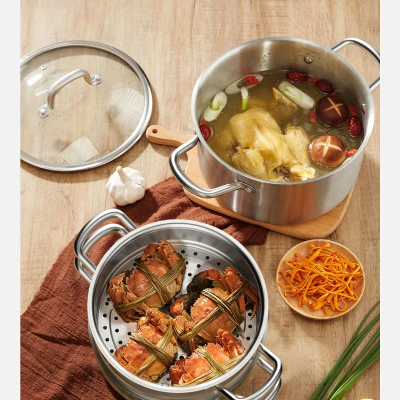 Thickened-Stainless-Steel-Cooker-Household-Double-layer-Soup-Pot-Stove ...