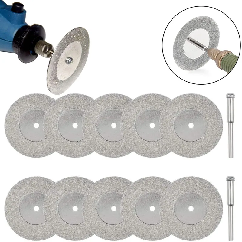10pcs-Mini-Abrasive-Diamond-Cutting-Disc-Set-for-Dremel-Rotary-Cutter ...