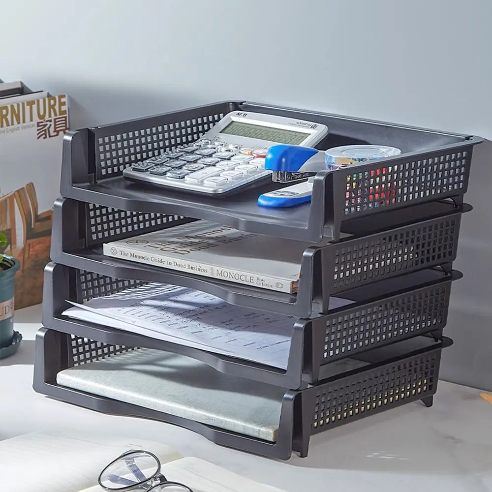 Desktop-Storage-Shelves-Stationery-Organizers-Rack-Large-capacity-File ...
