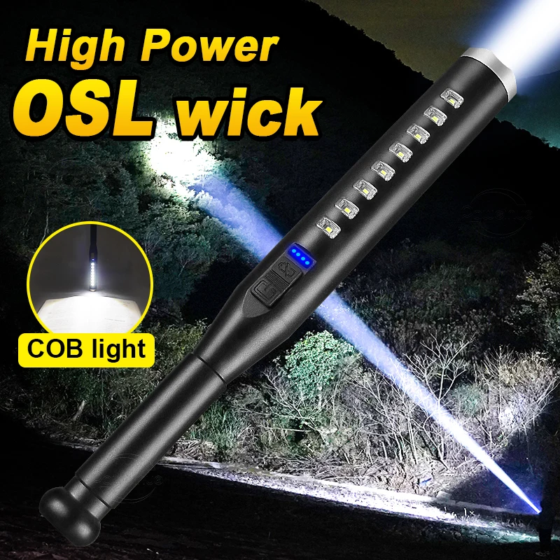 Super-Powerful-LED-Flashlight-18650-Rechargeable-Self-Defense-Flash ...