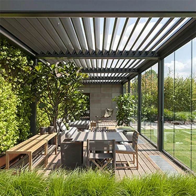 Modern-Prefab-Pergola-Kits-Gazebo-Roof-Pergola-Pivoting-Louvers-Slide ...