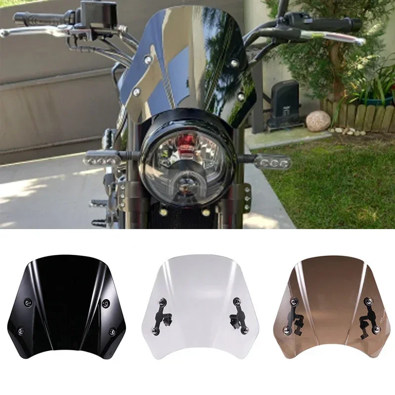 Motorcycle-Accessories-Windshield-Headlight-Fairing-Retro-Windscreen ...