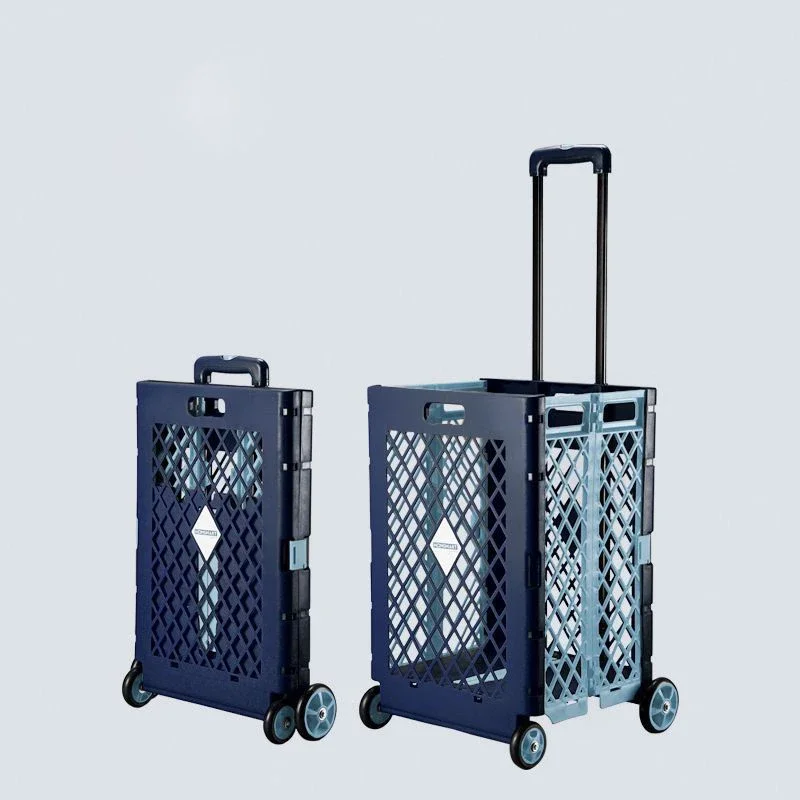 65L-Quick-Folding-Portable-Shopping-Carts-4-Wheels-Lightweight-Food ...