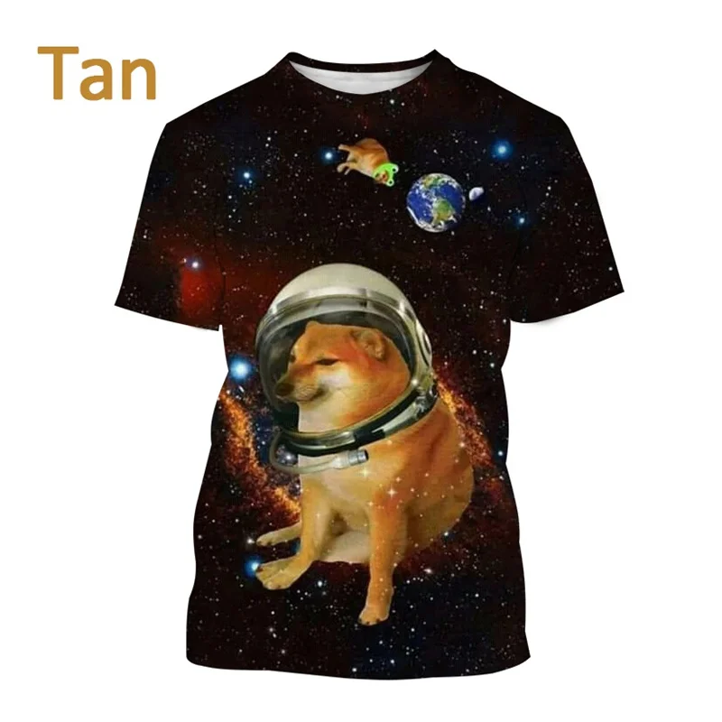 Astronaut-Doge-Dogecoin-Graphic-T-Shirt-for-Men-Clothing-Fashion-meme ...