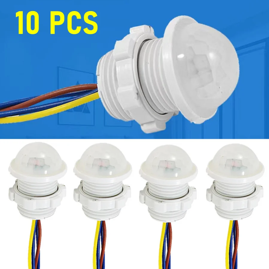 10-Pcs-Motion-Sensor-110V-220V-Smart-Switch-Sensor-Pir-Infrared-Motion ...