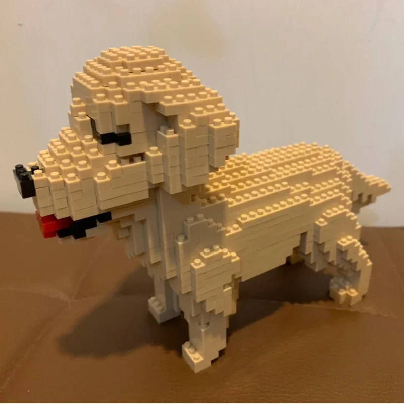 Golden Retriever Building Blocks Dog Pet Model - Eco Gift Point