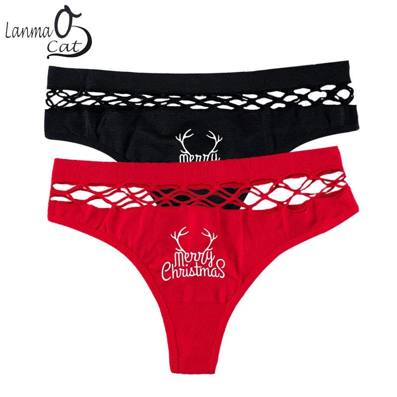 String-de-dessin-anim-de-No-l-pour-femmes-sous-v-tements-bikini-vid-s ...