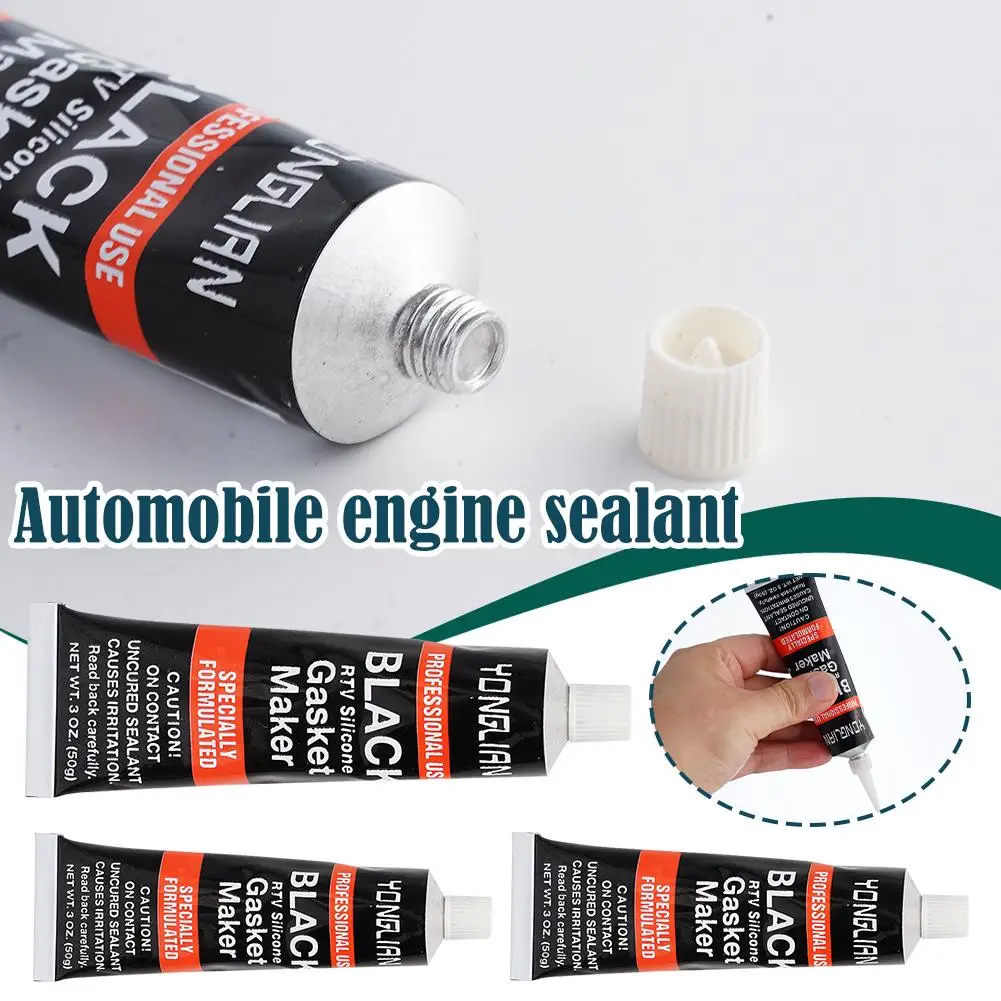 RTV Silicone Instant Gasket Maker Black Hi Temperature Sealant Gasket ...