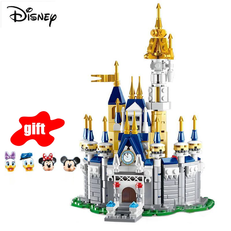 Disney Castle Palaces Assembly Building Blocks Mickey Minnie Mouse Duck ...