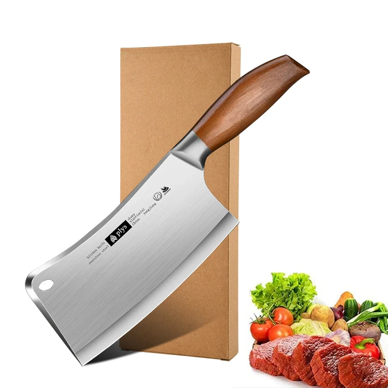 5mm-thick-stainless-steel-carving-knife-Kitchen-solid-wood-handle-Chef ...