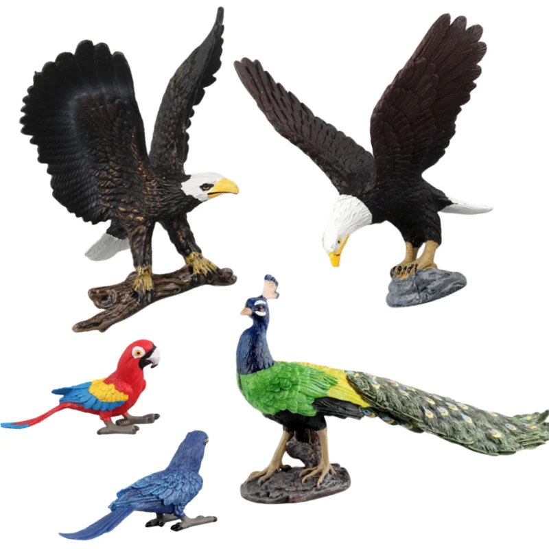 Birds-Model-Simulation-Peacock-Owl-Macaw-Animal-Decoration-Bird-of-Prey ...