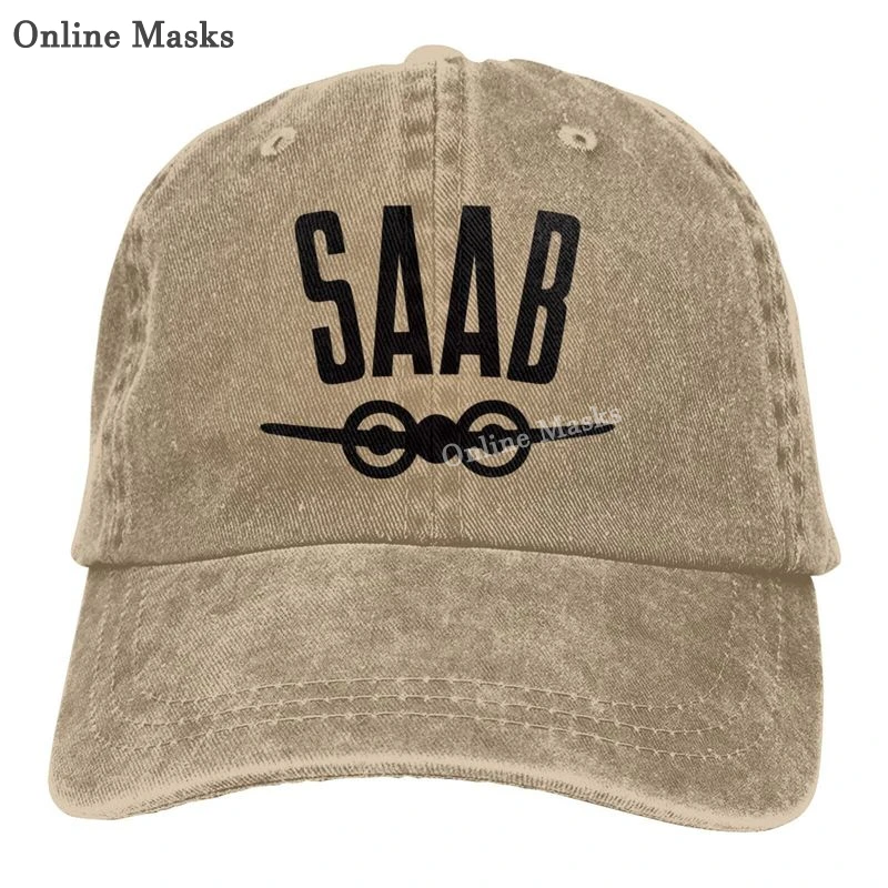 Saab Hat Trucker Mesh Baseball Cap Vintage Racing Caps Car Logo ...