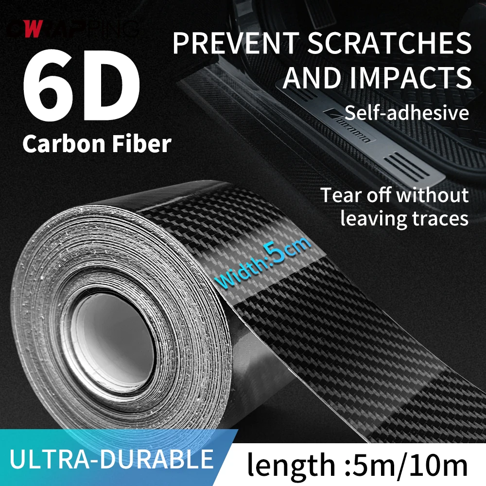 Car Stickers 6D Carbon Fiber Sticker Motorcycles Automotive Vinyl Wrap ...