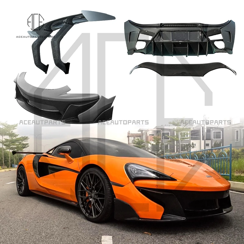 For-Mclaren-540C-570S-570GT-To-V-Style-Dry-Carbon-Fiber-Full-Body-Kits ...