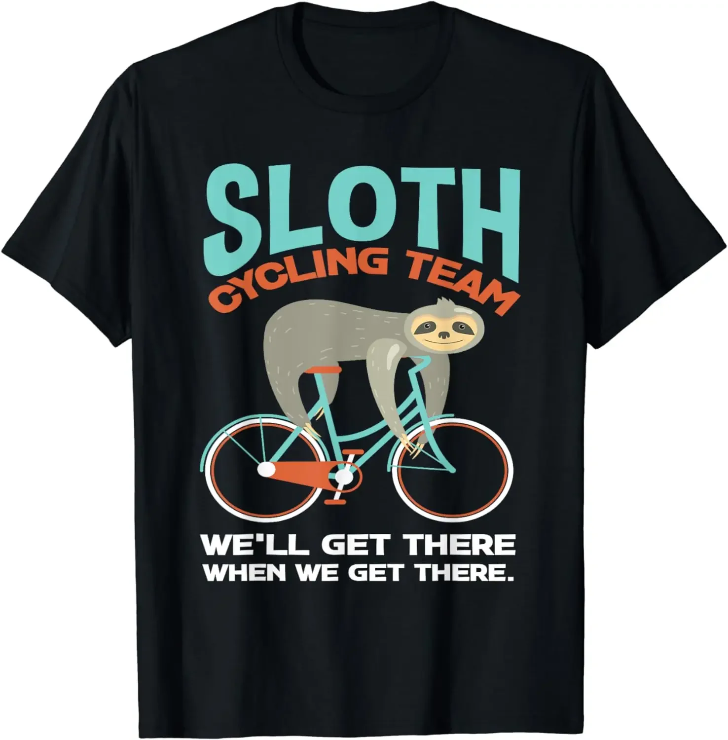 Sloth-Cycling-Team-Lazy-Sloth-Bike-Biker-Funny-Bicycle-T-Shirt-Graphic ...