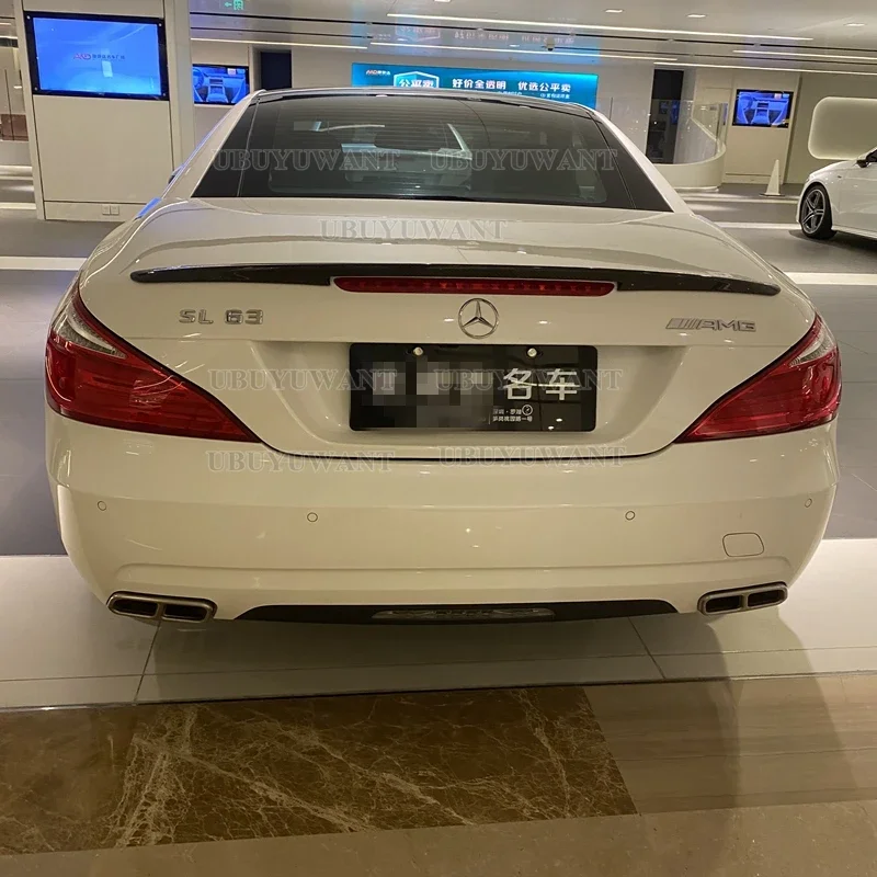 Carbon-Fiber-Spoiler-Rear-Car-Wing-Bumper-For-Mercedes-SL-class-R231 ...