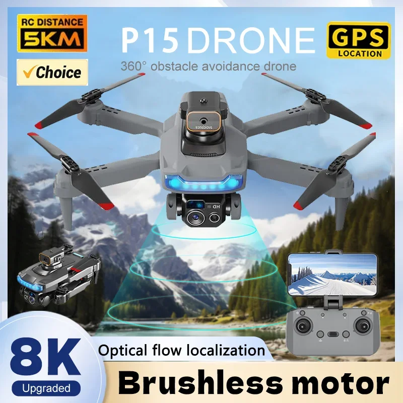 P15-GPS-Profissional-Drone-C-mera-8K-HD-Evitar-Obst-culos-Inteligentes ...