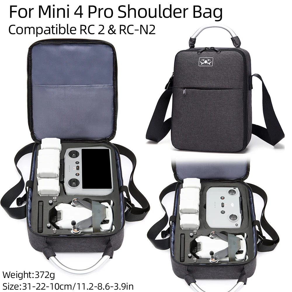 For-DJI-MINI-4-Pro-Portable-Shoulder-Bag-Carring-Case-Storage-RC-Remote ...