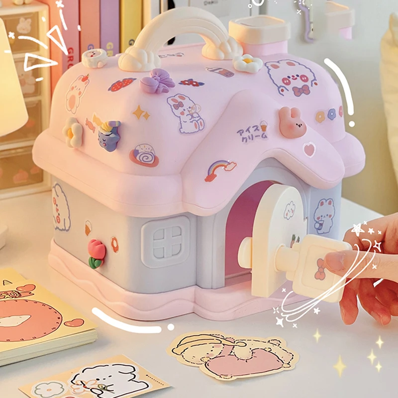 Savings-Box-Coins-Safe-Money-Cute-Piggy-Bank-Hidden-Kids-Mini-Custom ...