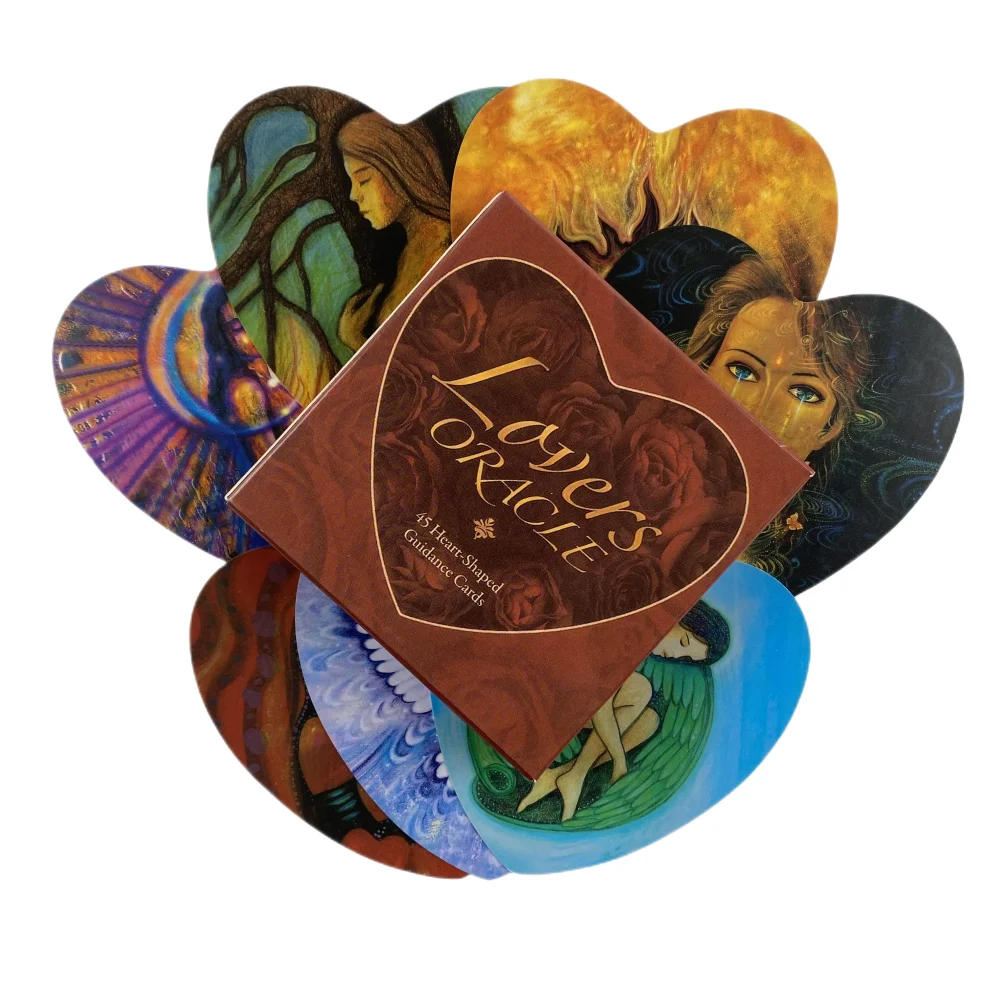 Lovers-Oracle-Heart-Shaped-Guidance-Cards-Tarot-Divination-Deck-English ...