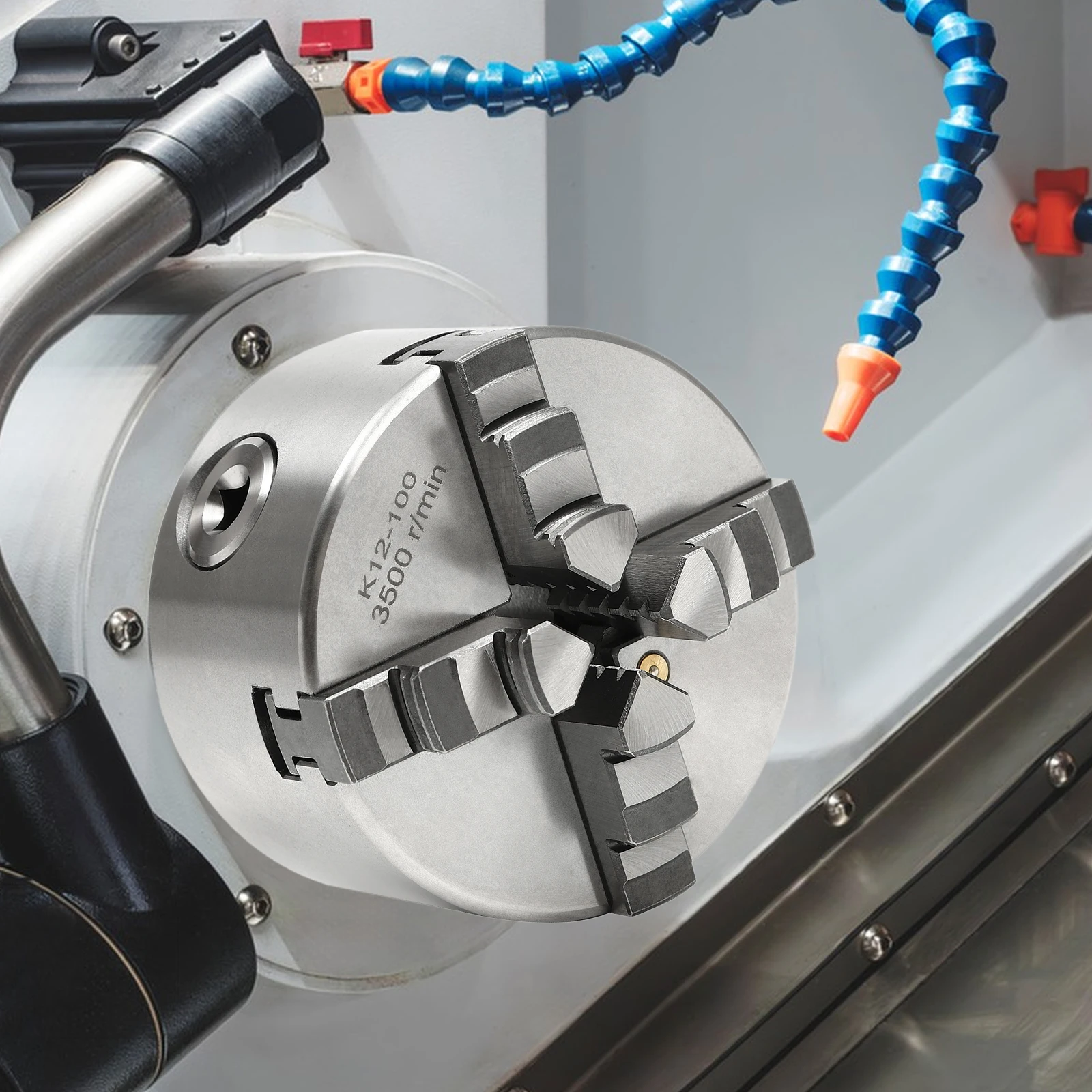 4 Jaw Self-Centering Chuck 100mm Self-Centering Lathe Chuck Set for ...