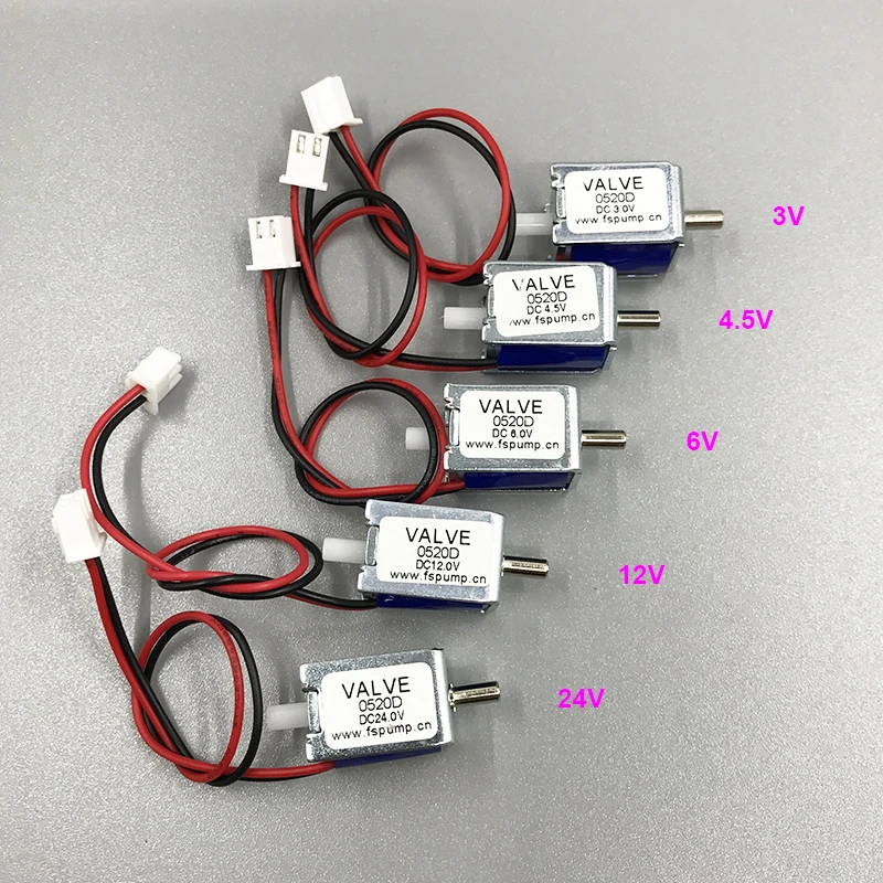 Dc 3v/ 4.5v/ 6v/ 12v/ 24v Small Mini Electric Solenoid Valve N/c ...