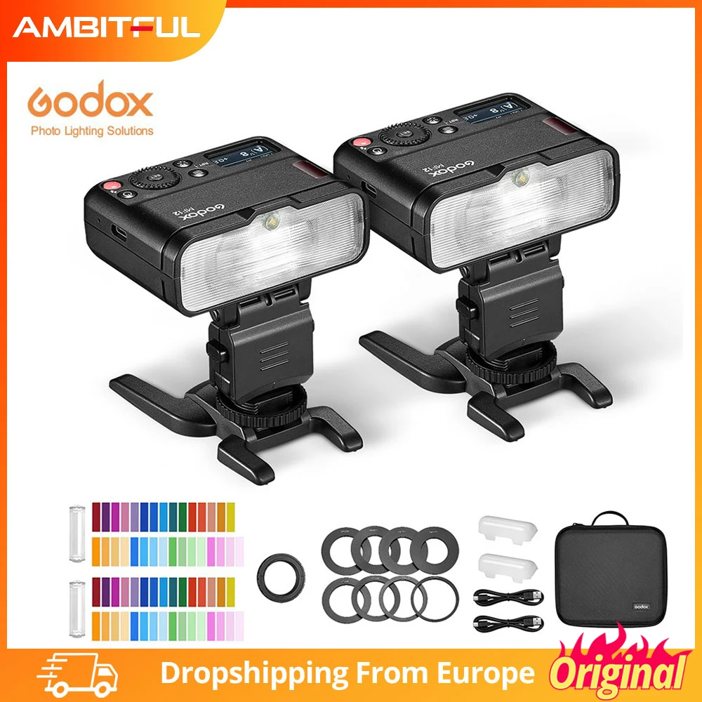 Godox-MF12-MF12-K2-Macro-Flash-2-Light-Kit-Mini-Speedlite-built-in ...