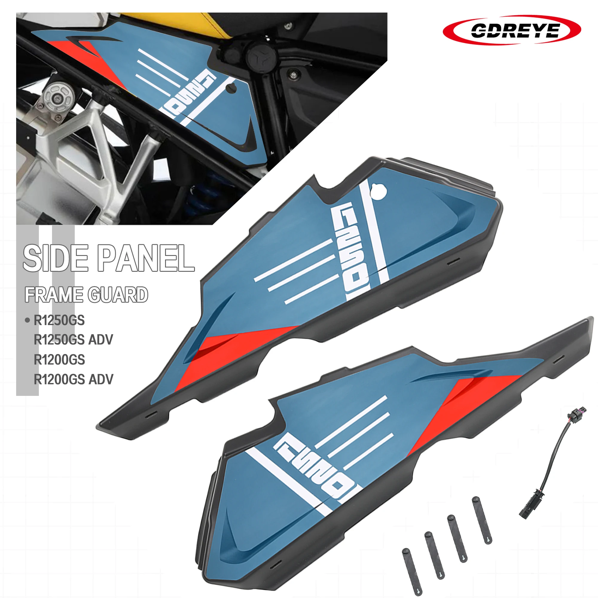 For-BMW-R1200GS-LC-R1250GS-ADV-Motorcycle-Front-Upper-Frame-Infill-Side ...