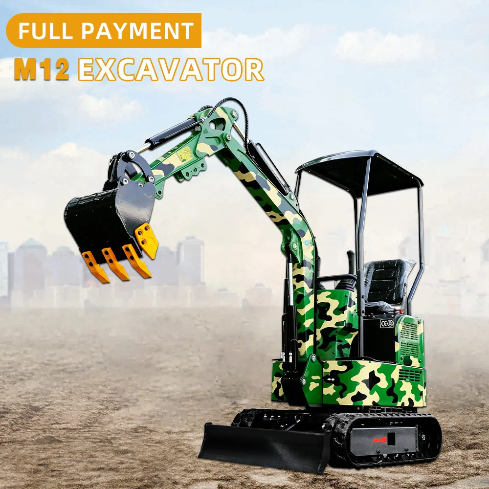 Mini Excavator For Kubota 1.2 Ton Hydraulic Micro Digger Excavation ...