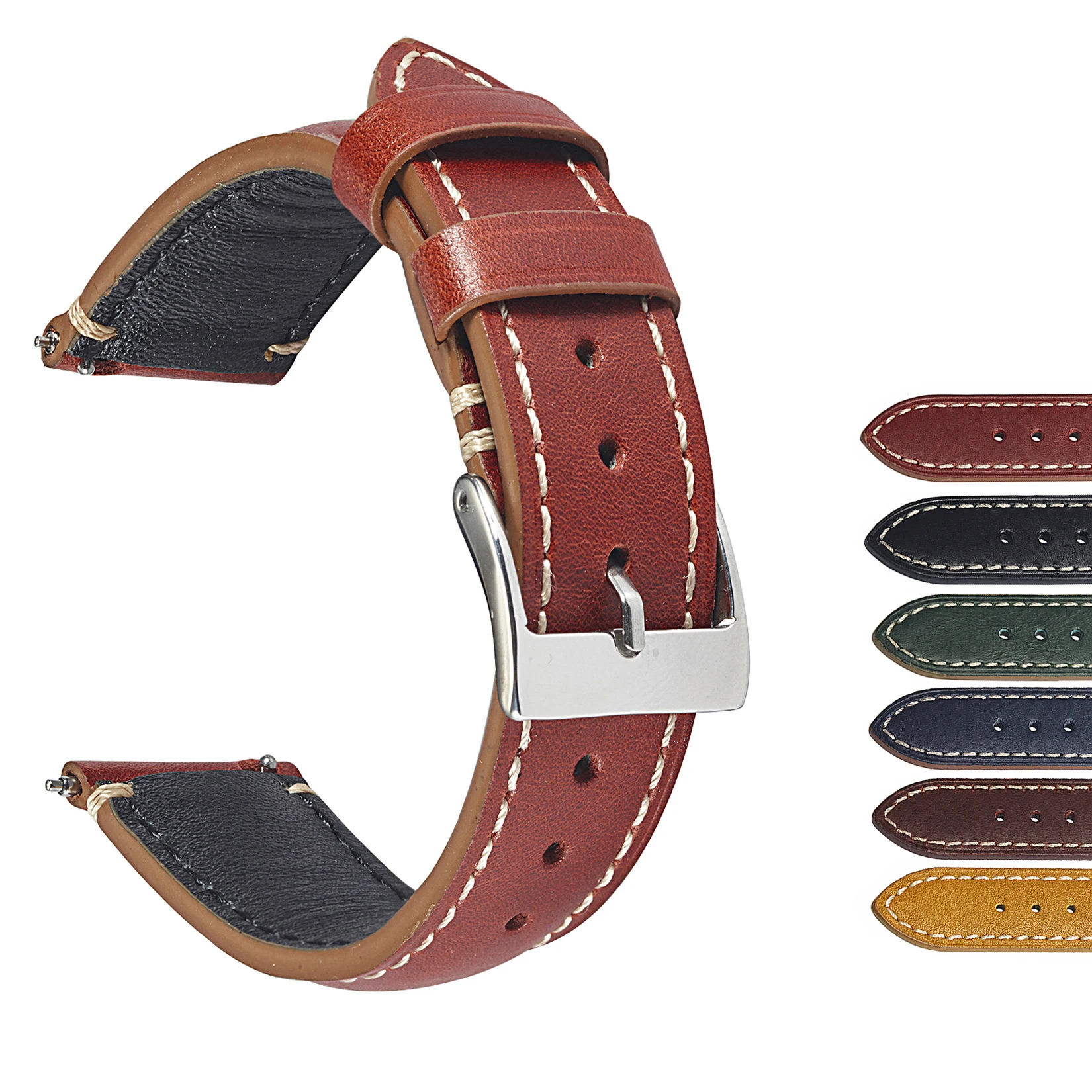 How Side Stitch Leather Watch