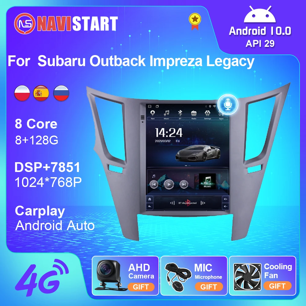 NAVISTART Auto rádio para Subaru, Outback Impreza, Legacy 2009 2014 ...