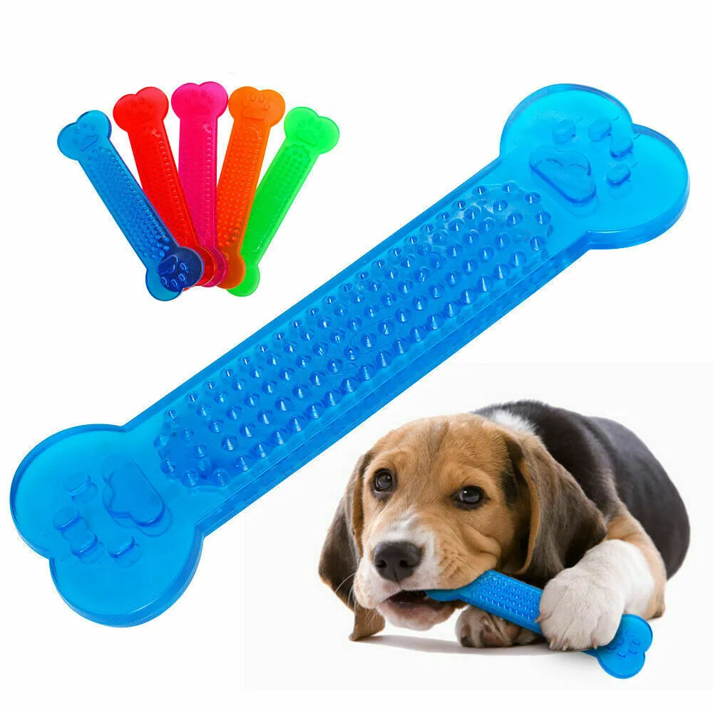 Pet-Dog-Chew-Toys-Rubber-Bone-Toy-Aggressive-Chewers-Dog-Toothbrush ...