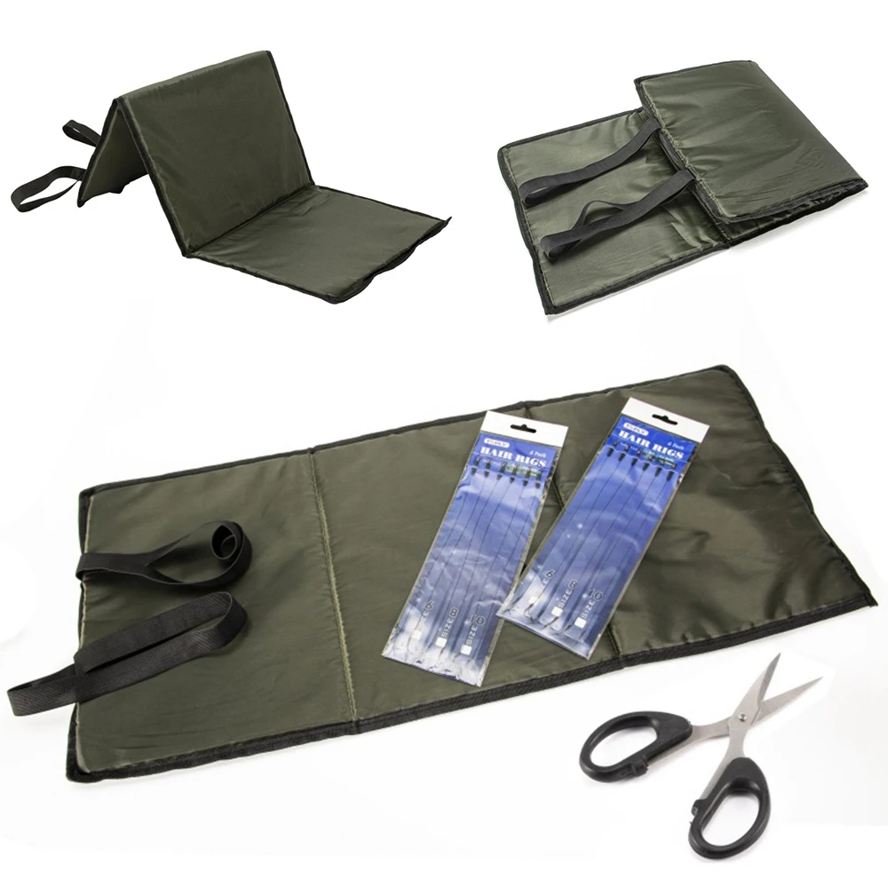 Carp-Fishing-Mat-Quick-Fish-Folding-Unhooking-Mat-With-6-8-10-Hair-Rigs ...