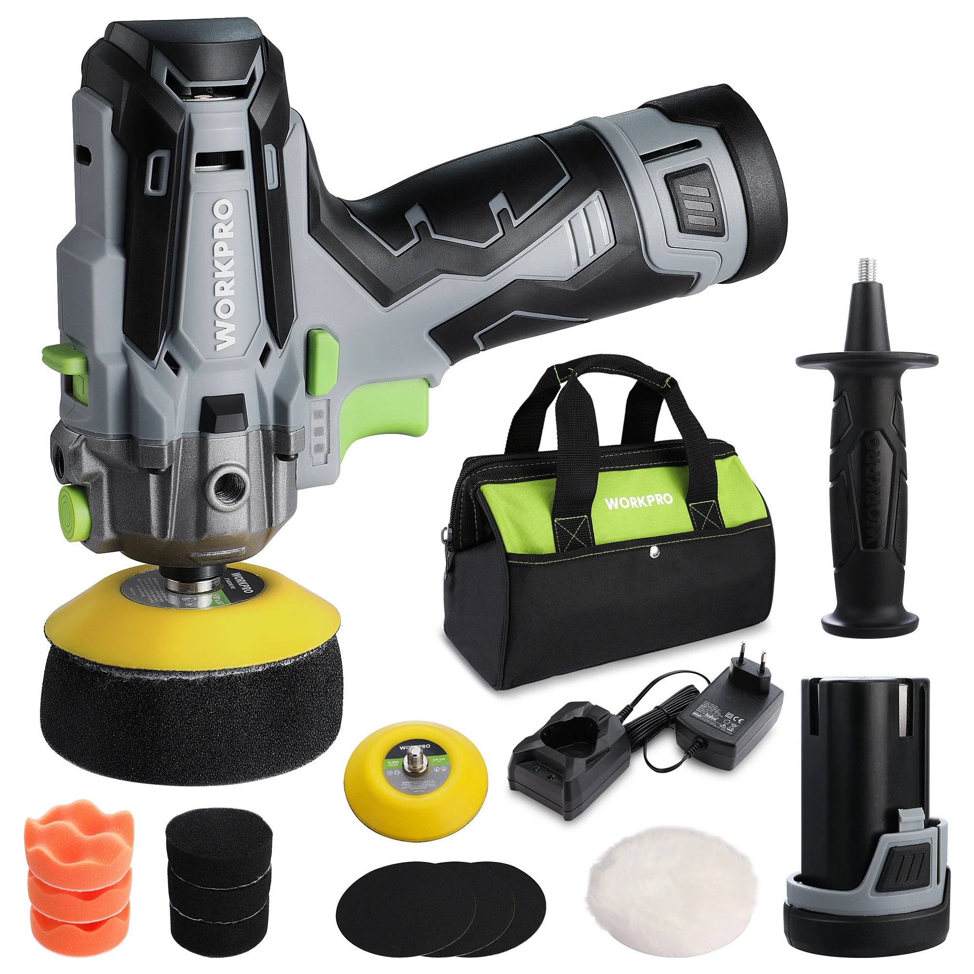 WORKPRO-12V-Cordless-Polisher-3-Mini-Electric-Cars-Polish-Machines-with ...