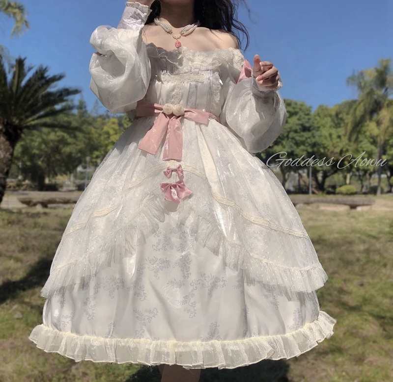 Vintage-Victorian-Lolita-Princess-Dress-Women-Elegant-Sweet-Flower-Lace ...