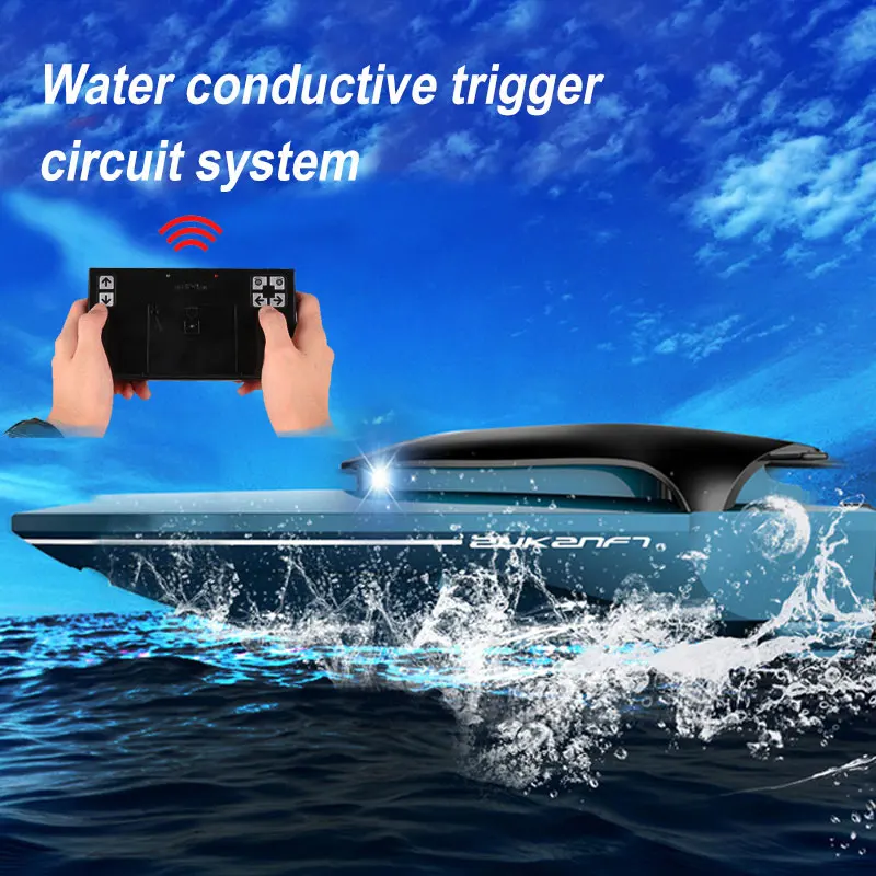 Barco de Control remoto de 2,4G, barco de Palma con luz LED, lancha ...