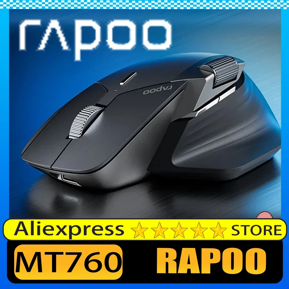 Rapoo-Mt760-Wireless-Mouse-Three-Mode-Ergonomics-Long-Battery-Life ...