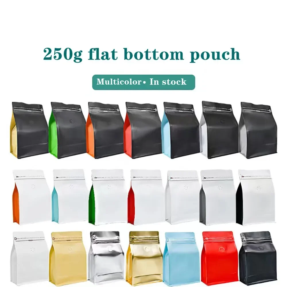 50pcs-Resealable-Half-A-Pound-250-Gram-Ziplock-Bags-with-One-Way-Valve ...