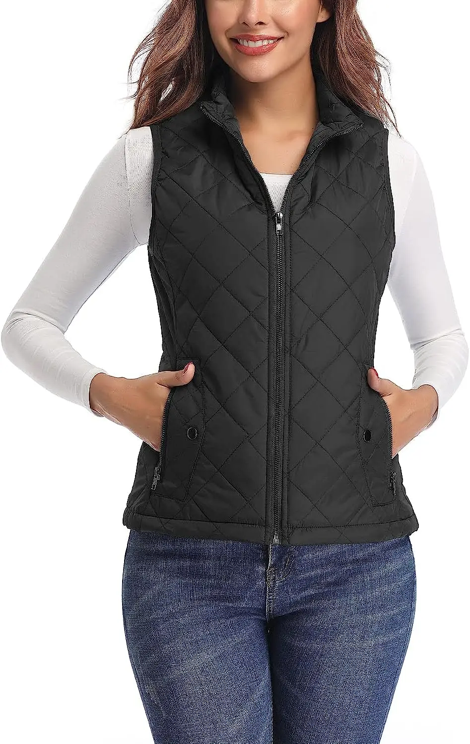 Chaleco-t-rmico-con-cuello-levantado-para-mujer-ropa-de-abrigo-ligera-para-senderismo-Camping ...