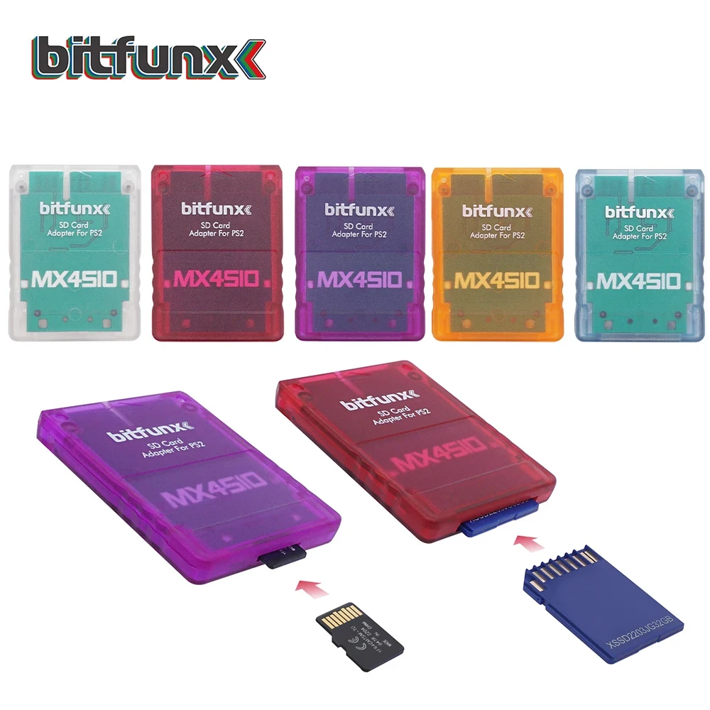 BitFunx-MX4SIO-SIO2SD-TF-SD-Card-Adapter-Program-Game-Card-For-PS2-Game ...