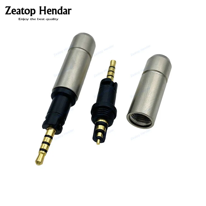 1Pcs HIFI Gold Plated 2.5mm Audio Jack 4 Poles Balanced Earphone Plug ...