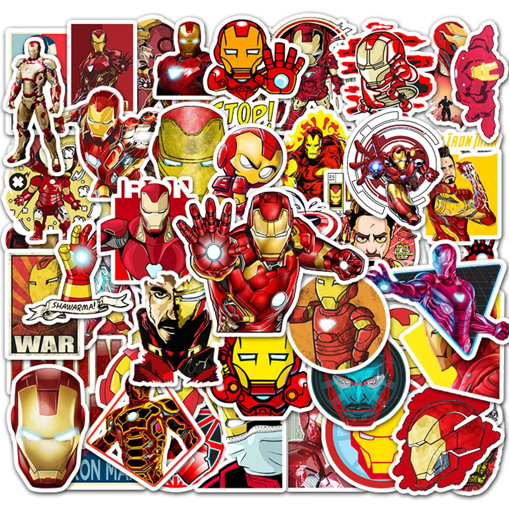 10-30-52PCS-Disney-The-Avengers-Iron-Man-Stickers-DIY-Laptop-Luggage ...